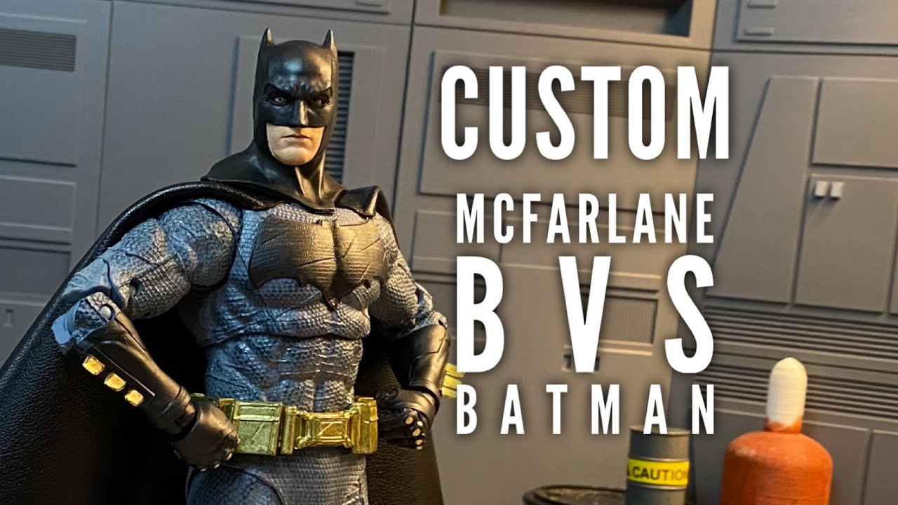 Custom Mod McFarlane DC Multiverse Batman v Superman BATFLECK Figure ...