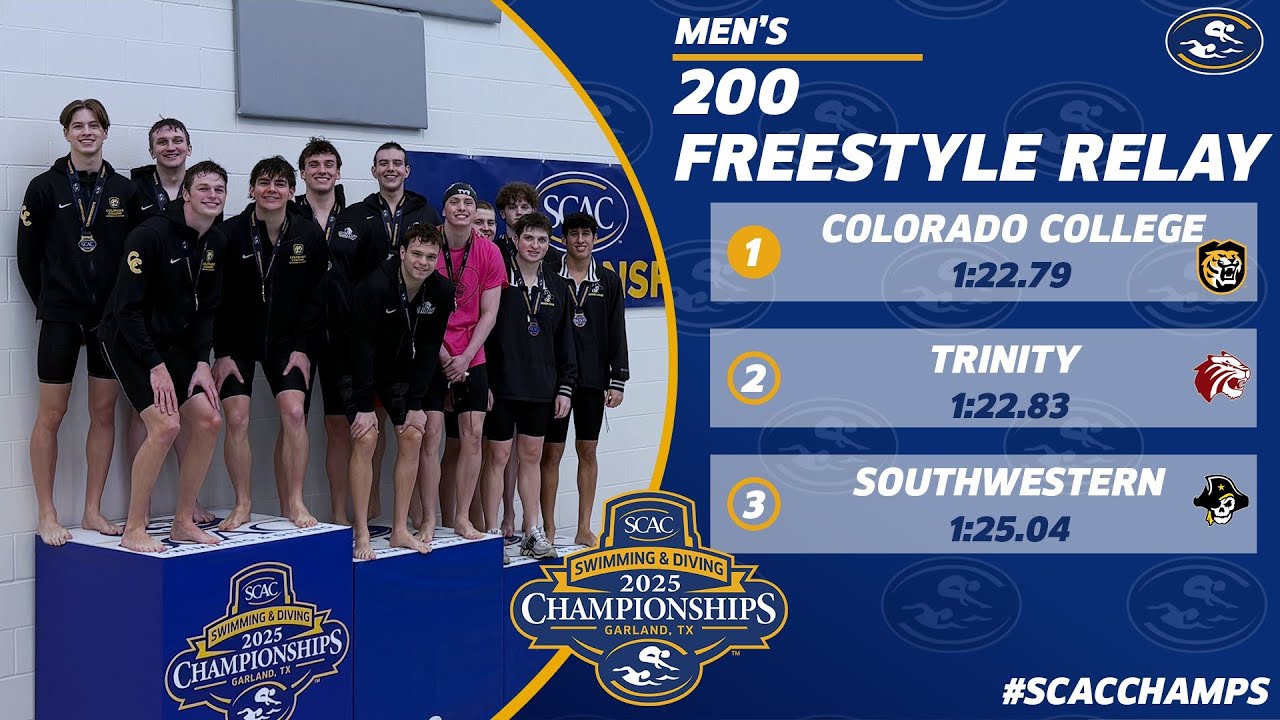 2025 SCAC Swim and Dive Championships: Colorado College; Men's 200-yard ...