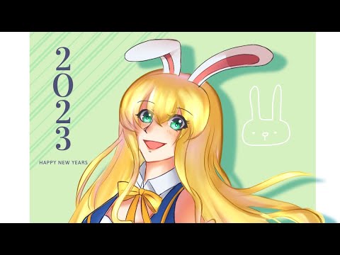 Procreate Time-Lapse: Usa-tan [Etotama] fanart - YouTube