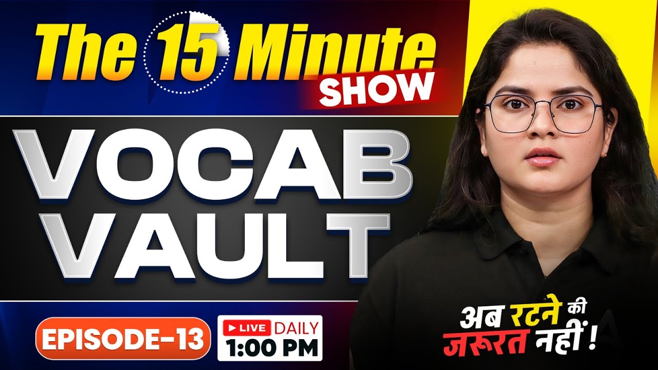A to Z Vocabulary | The 15 Min Vocab Vault Show by Kirti Ma'am ...