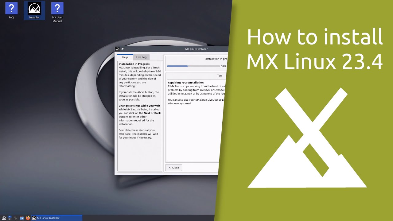 How to install MX Linux 23.4 KDE - YouTube