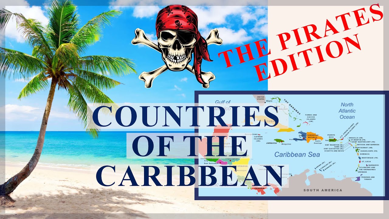 Central America - The Map with Countries and Islands of the Caribbean ...