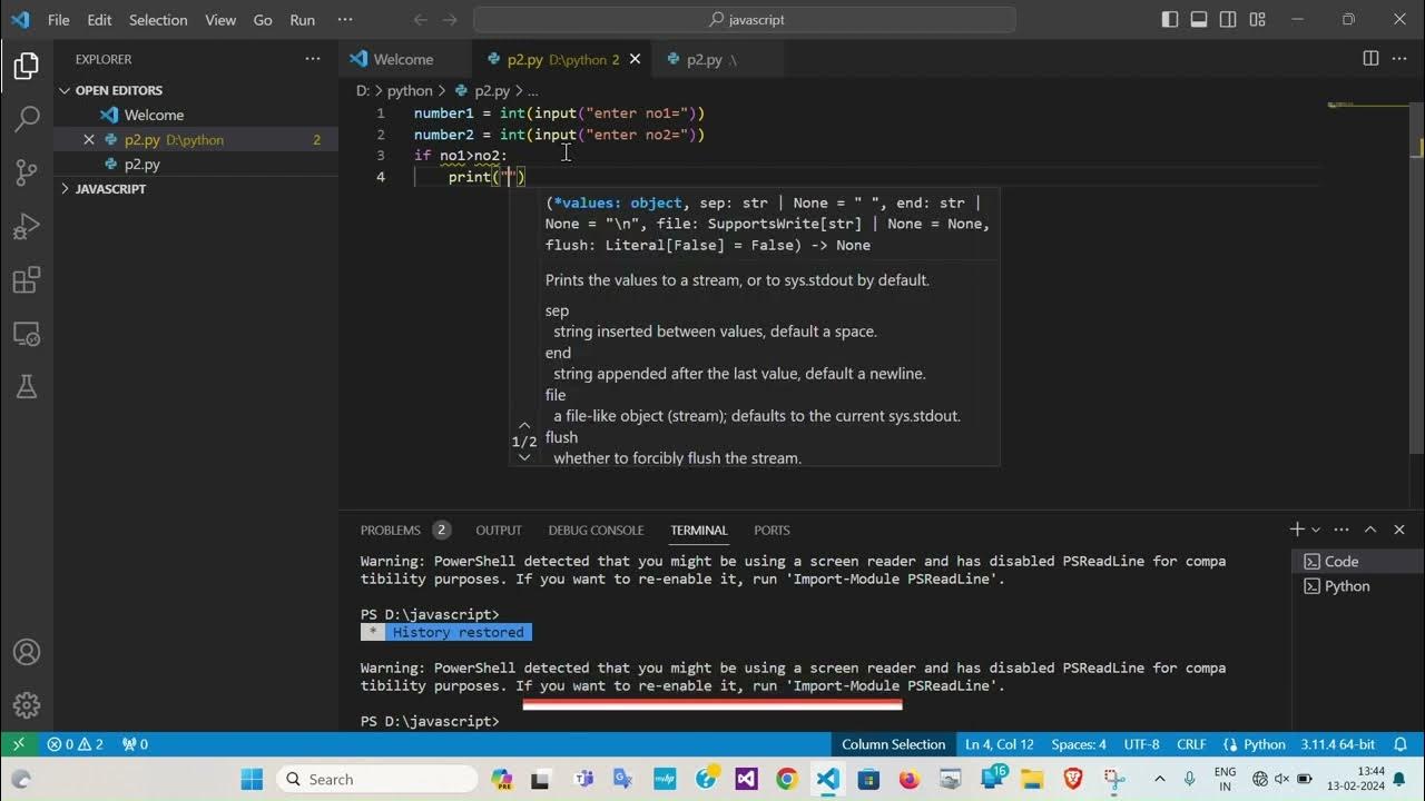 Python Program To Find Maximum Between Two Numbers Python Me Maximum