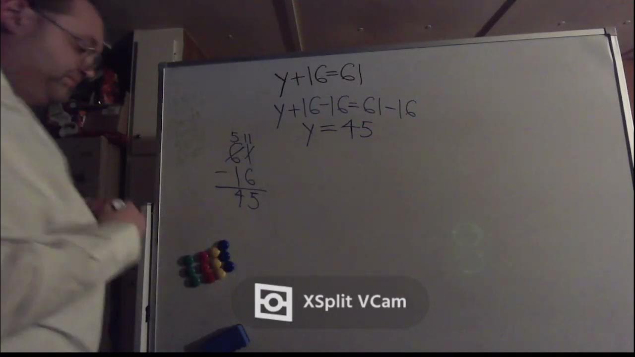 Introduction to Variables with Whole Numbers - YouTube