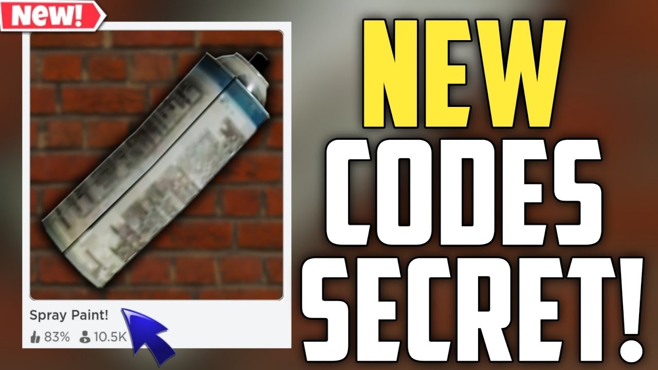 Spray Paint! New Codes!! | ROBLOX *SECRET* CODES - YouTube