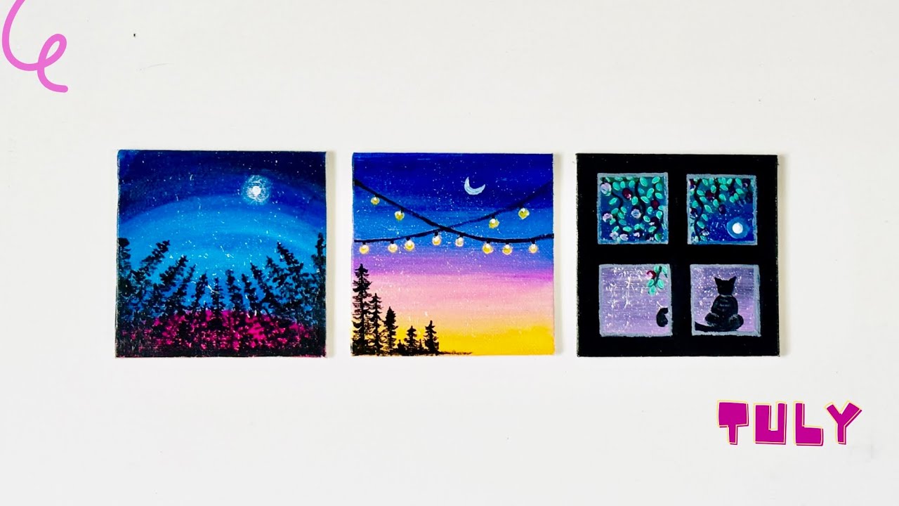 Simple Acrylic Art | Tuly - YouTube