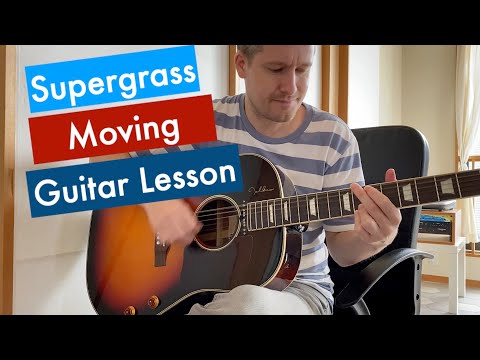 Moving Supergrass Guitar Lesson - YouTube