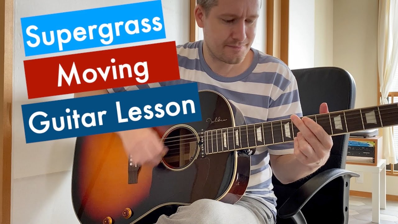 Moving Supergrass Guitar Lesson - YouTube