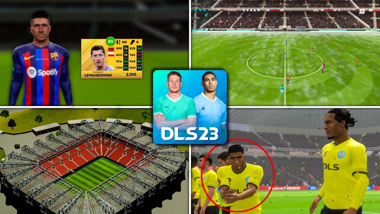 DLS 23 : ALL NEW FEATURES | Updated Face, New Game Menu, New Card Look ...