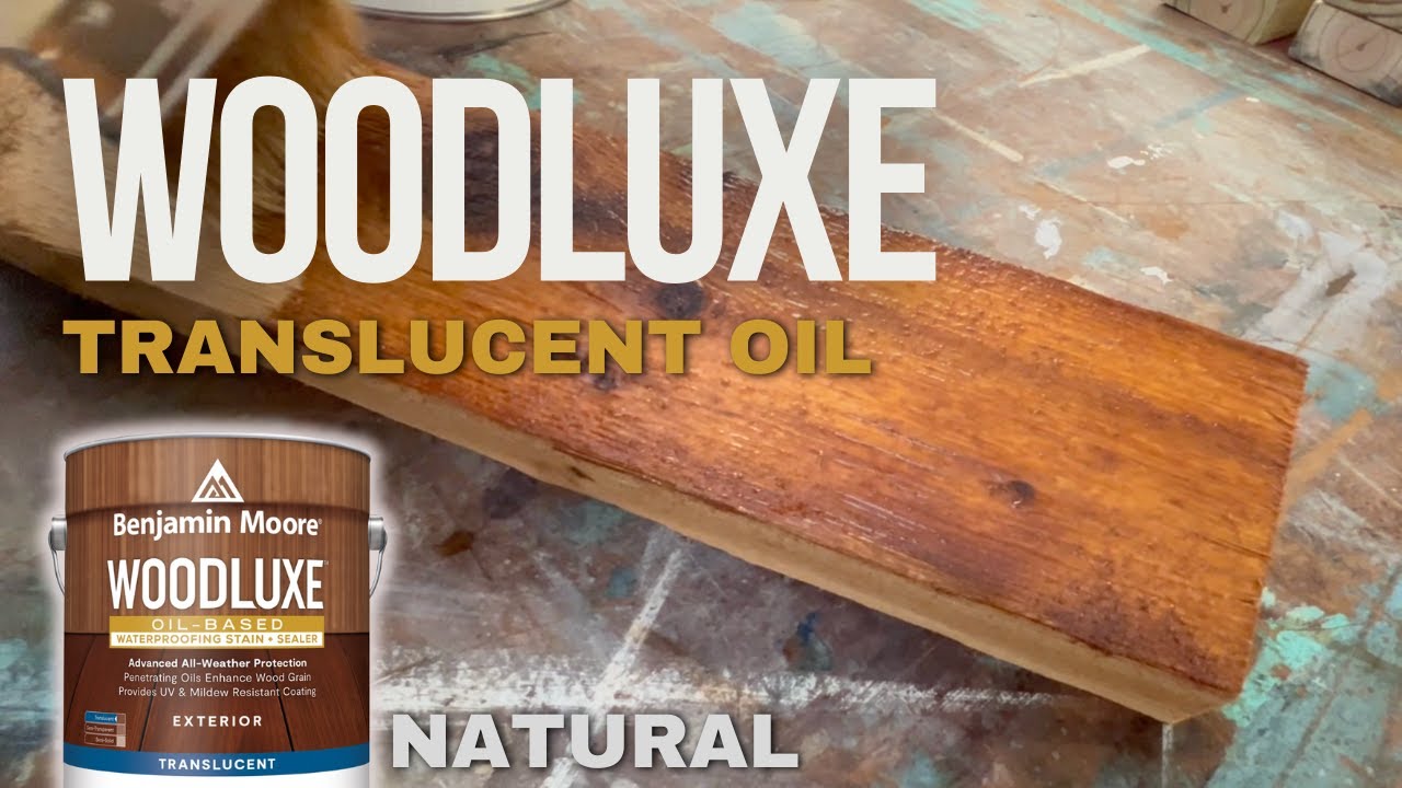 WOODLUXE Translucent Oil Stain by Benjamin Moore in NATURAL Applied to ...