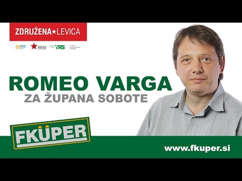 Romeo Varga, kandidat Združene levice za župana v Murski Soboti (objava na TVAS, Murska Sobota)