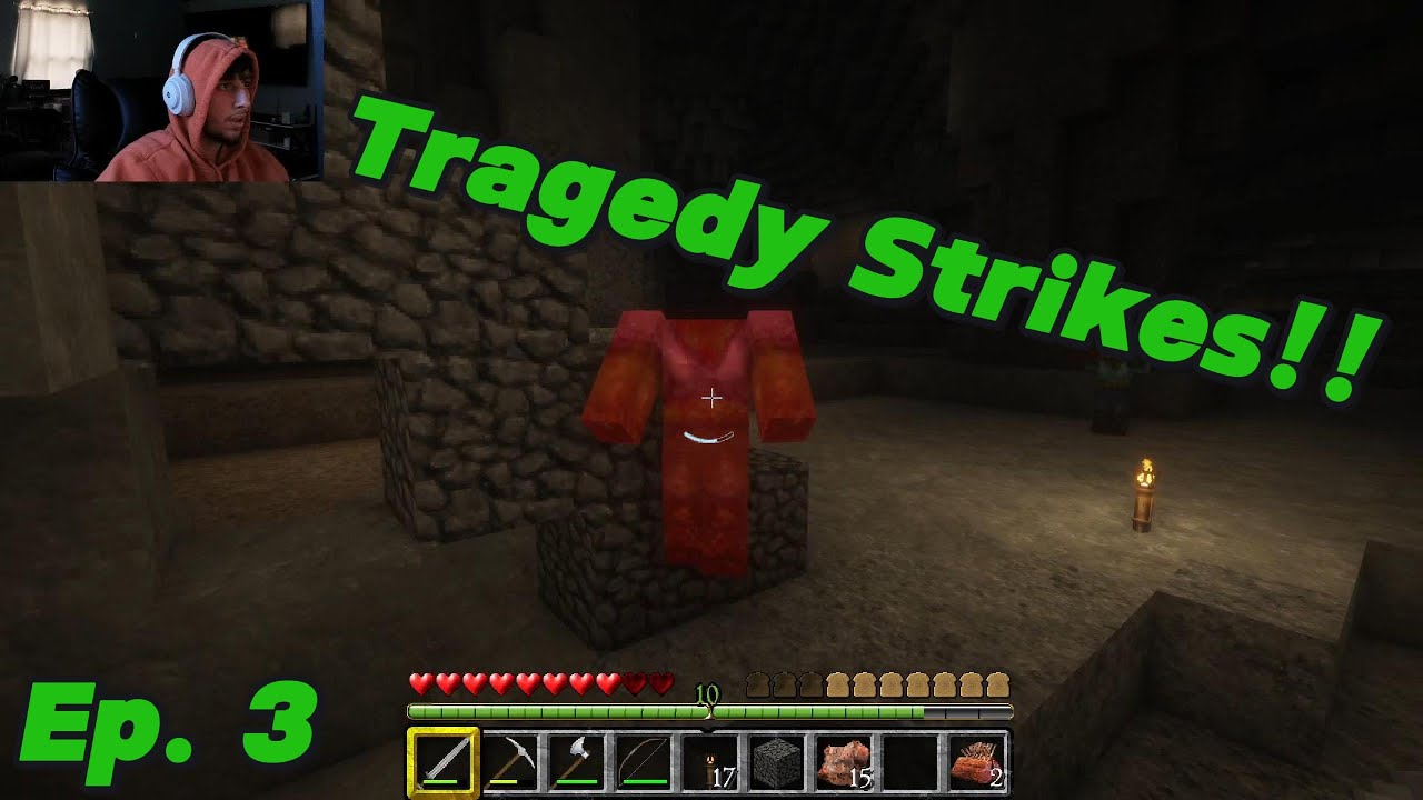 Lets Play Minecraft: Ep. 3 - Tragedy Strikes!! - YouTube