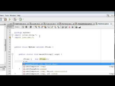Java Swing Tutorial: create JFrame using swing in java - YouTube