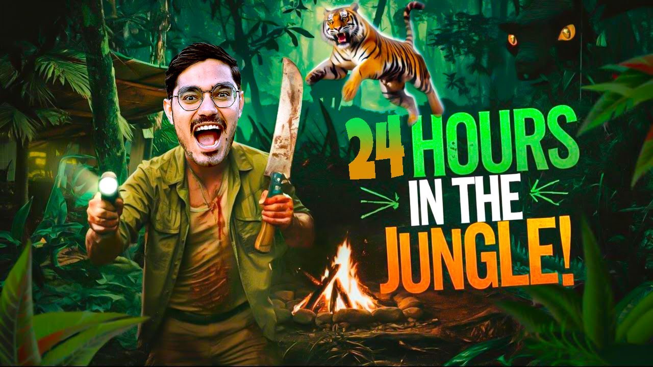 24 Hours In Jungle Challenge Will I Survive - YouTube