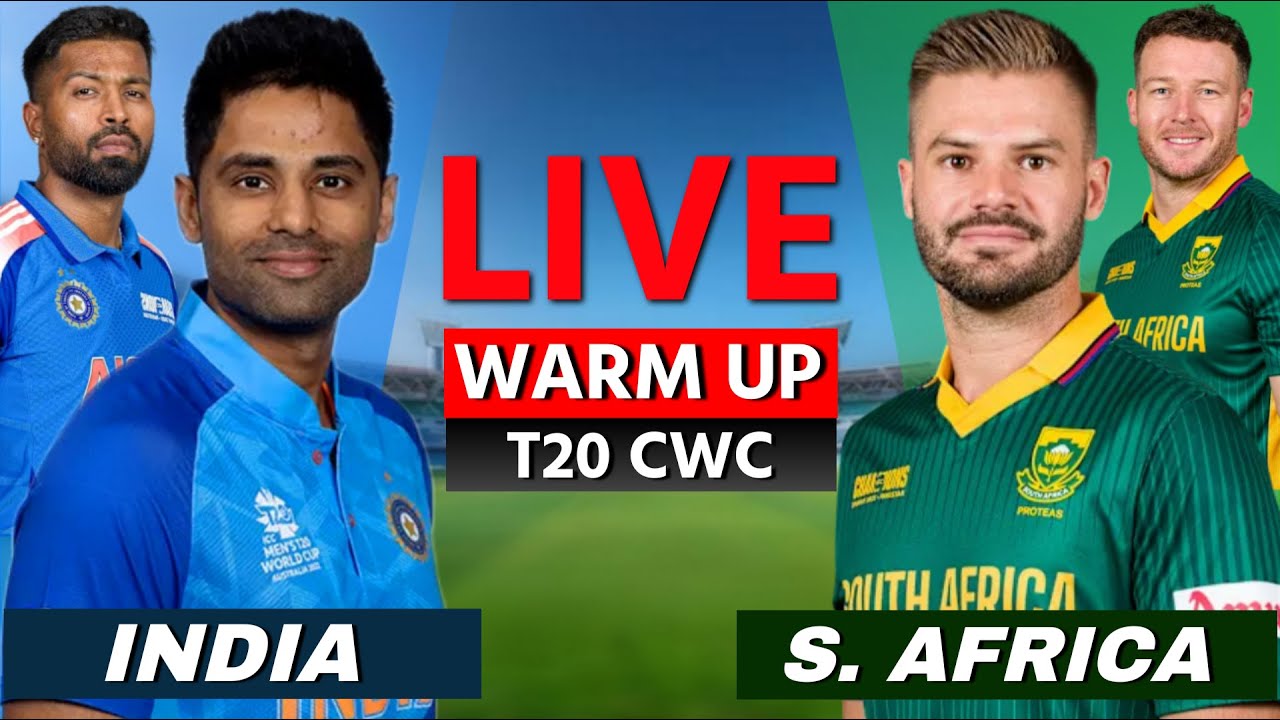 India vs South Africa Live Match Today | IND vs SA Live Warm Up Match ...