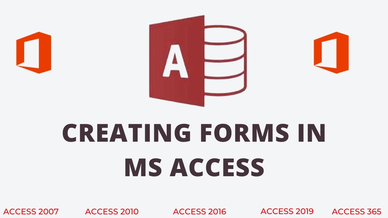 MS ACCESS | Learn how to Create Good Simple/Basic forms in Microsoft ...