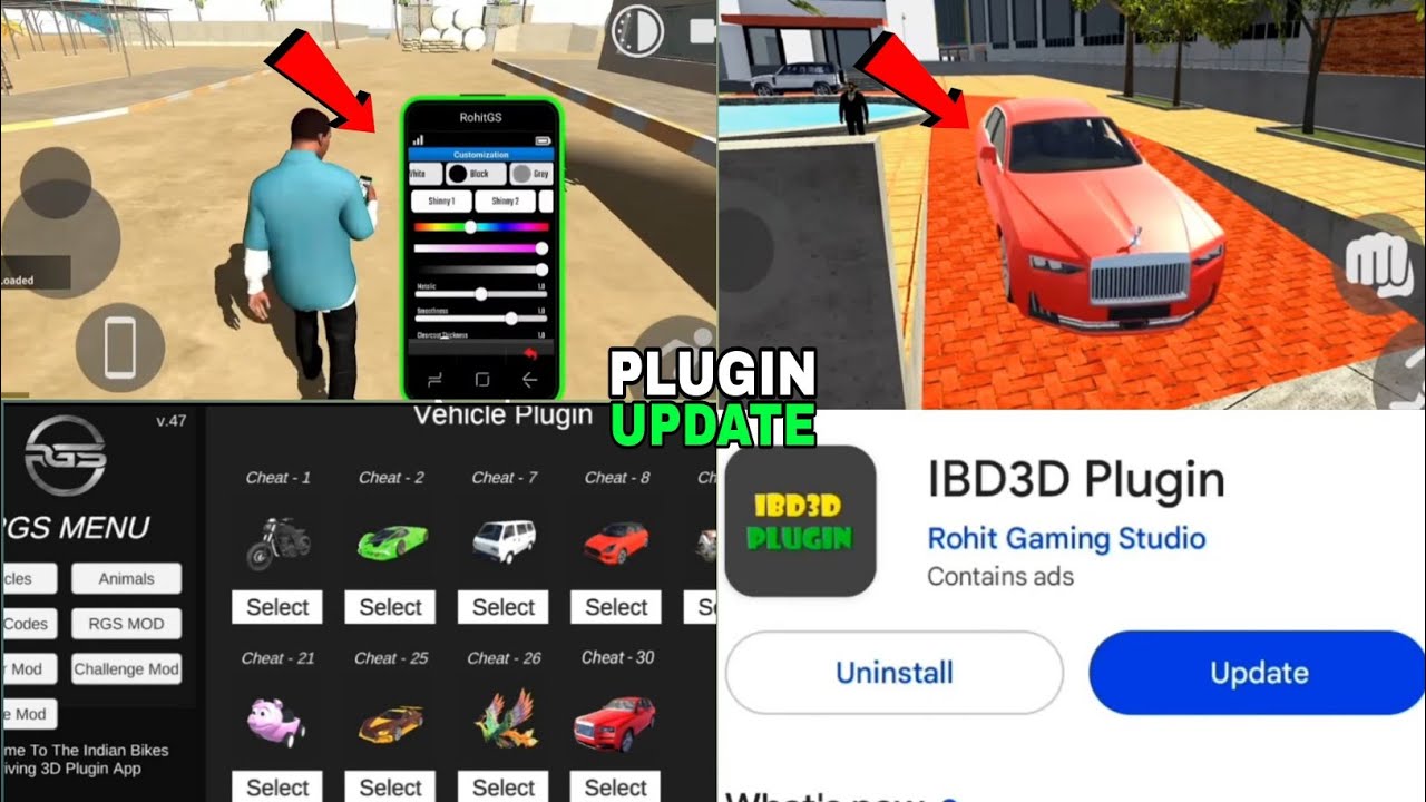 IBD3D Plugin app New update Add Rolls Royce+cloth colour change feature ...