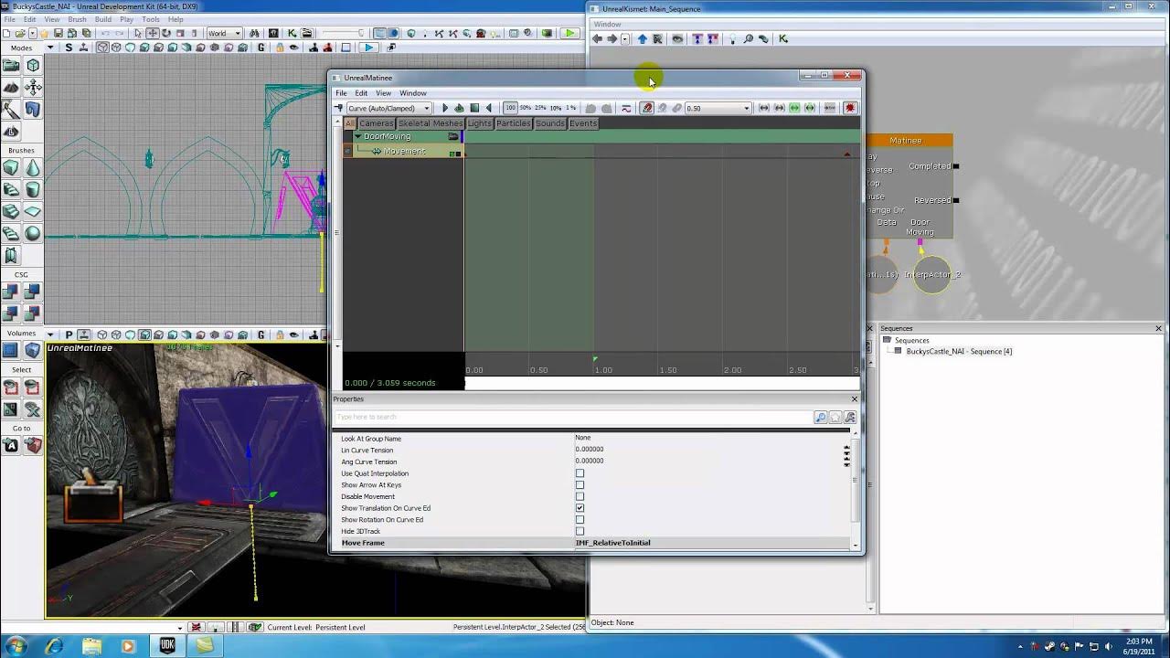 Unreal Development Kit UDK Tutorial - 59 - Matinee Interface - YouTube