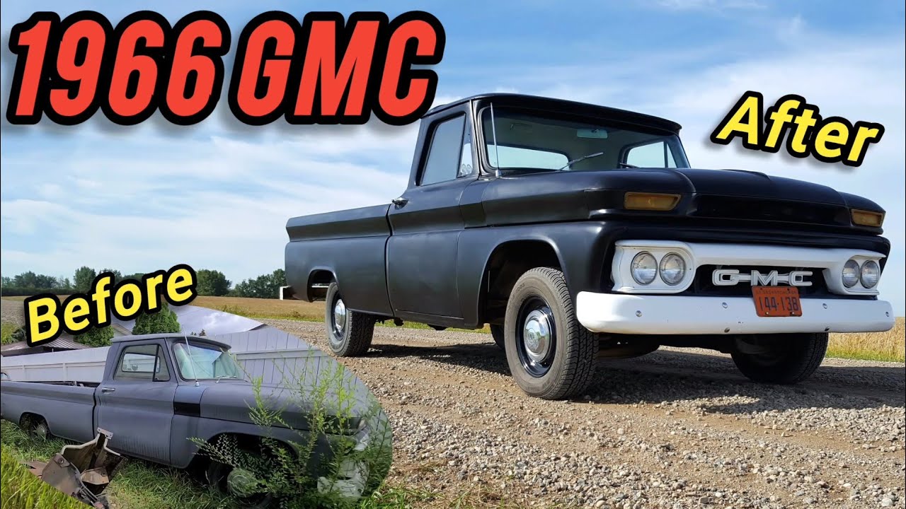 FORGOTTEN 1966 GMC gets BUDGET Makeover. AMAZING Transformation - YouTube