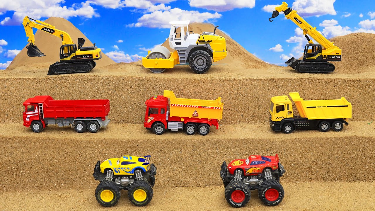 Diy tractor making mini concrete bridge for train safety | homemade ...