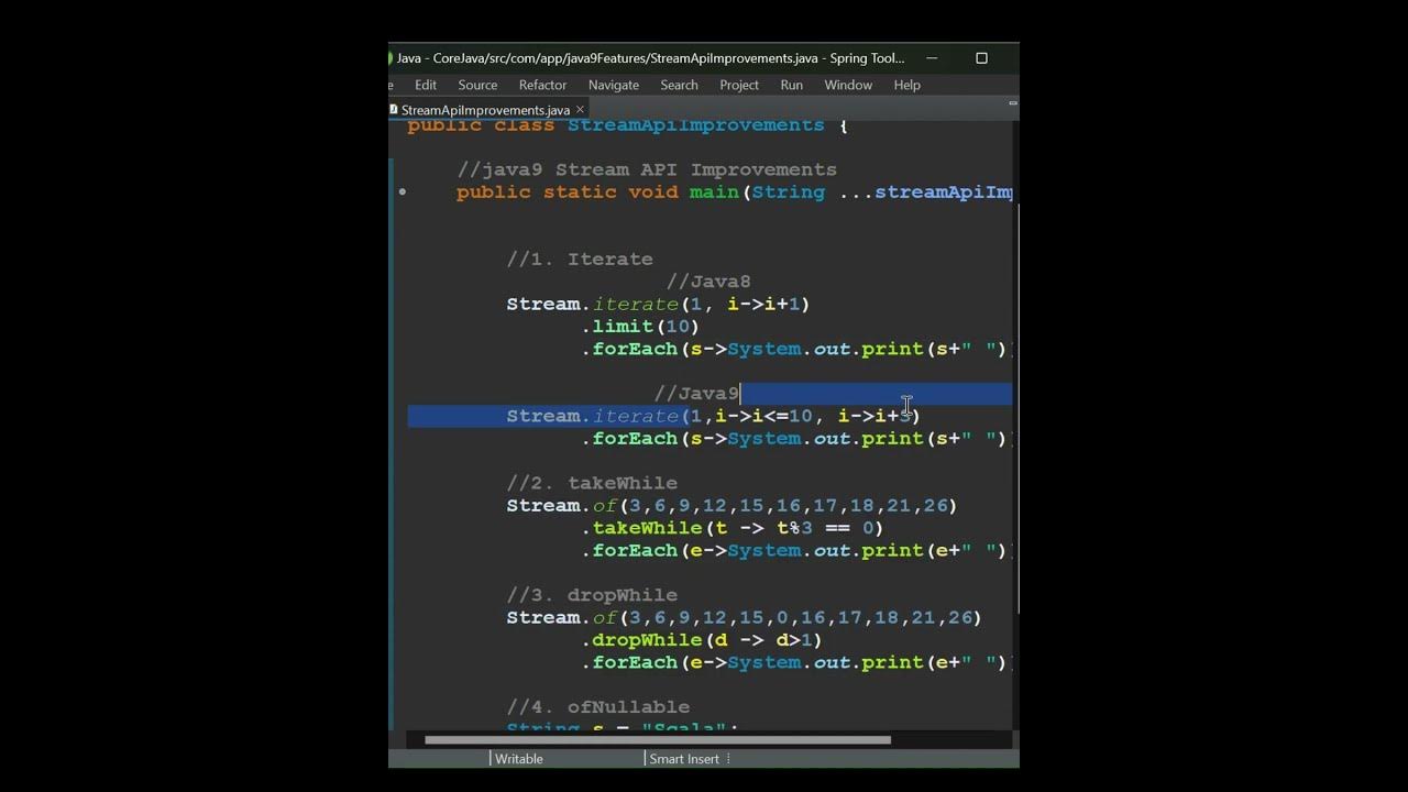 Java9 Stream Api Improvements Shorts Javacode Algorithms Python Shorts Coding Java