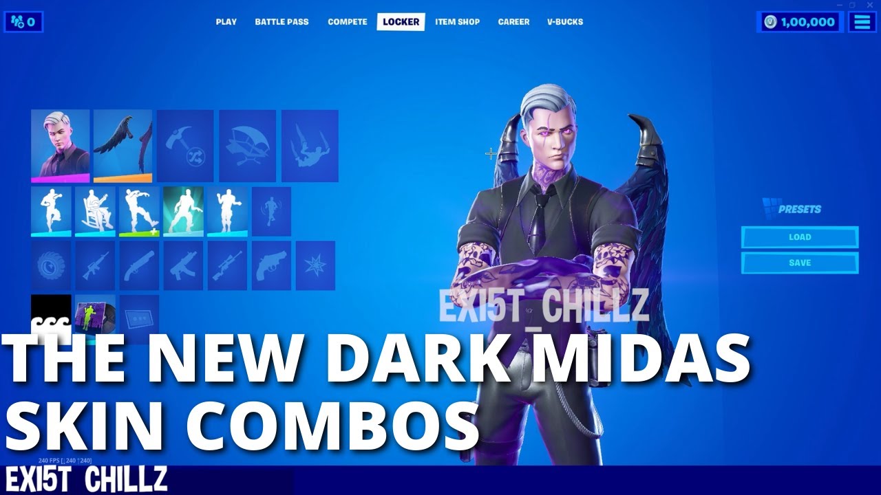 The New Dark Midas Skin Combos!! - YouTube