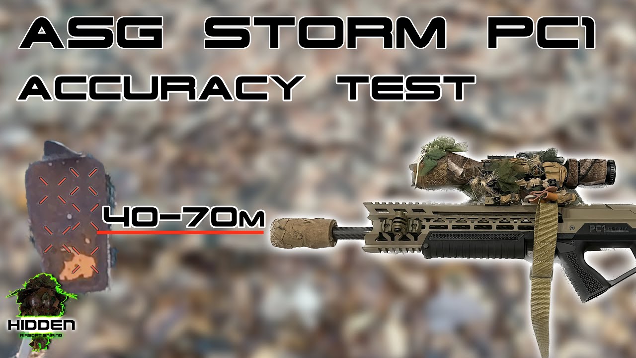ASG STORM PC1 Accuracy test 40-70m 🎯 - YouTube