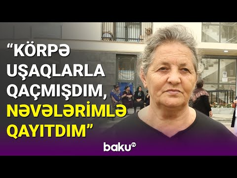 Füzuliyə qayıdan 25 ailə evlərinə qovuşdu: sakinlərin sevinc anı