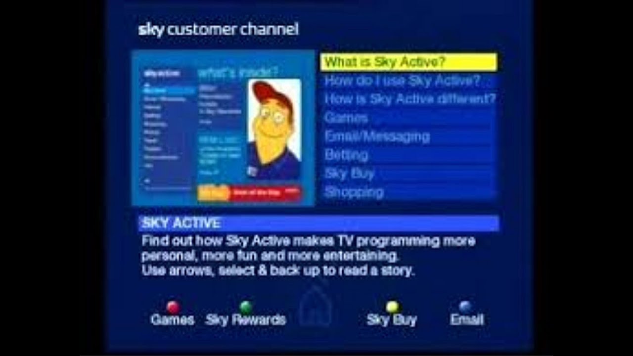 Sky Active Video On Sky Customer Channel (Digitalskyperson Reupload ...