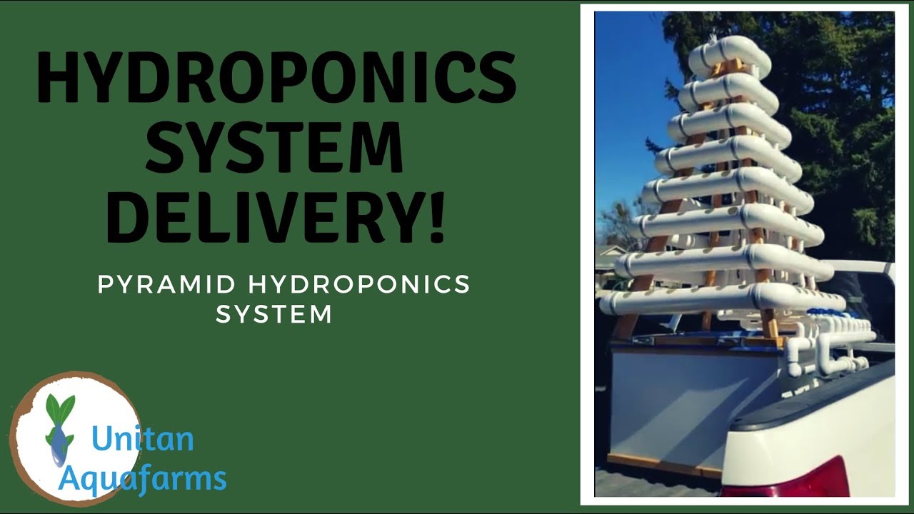 Hydroponics Pyramid System - Prepped for Delivery! - YouTube