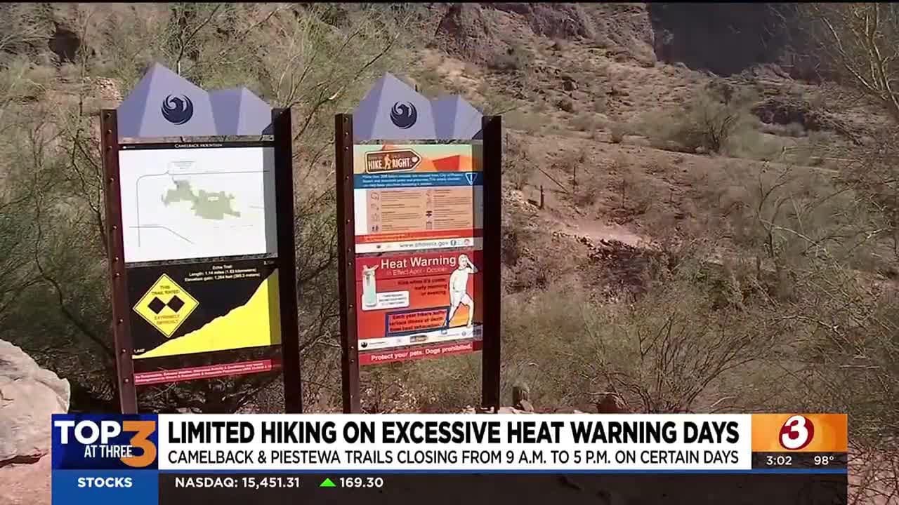 Phoenix trails to close on Excessive Heat Warning days - YouTube