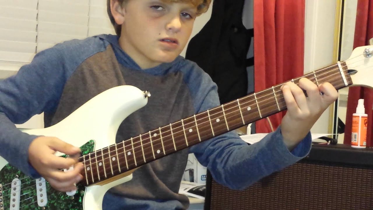 John Wedner playing Walk don"t Run by the Ventures at 10 years old ...