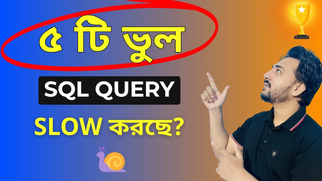 Why Your SQL Queries Are So Slow (and How to Fix Them) - YouTube