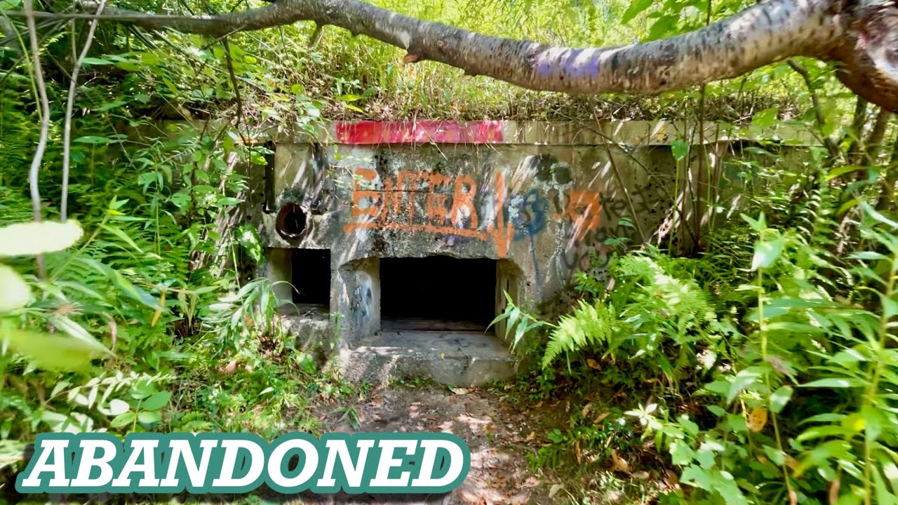 ABANDONED NUCLEAR JET ENGINE TEST BUNKERS | GOT LOST IN THIS FOREST ...