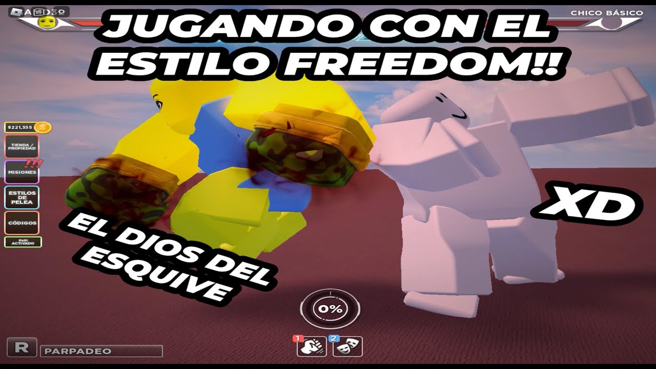 JUGANDO CON EL ESTILO FREEDOM (UNTITLED BOXING GAME) ROBLOX - YouTube