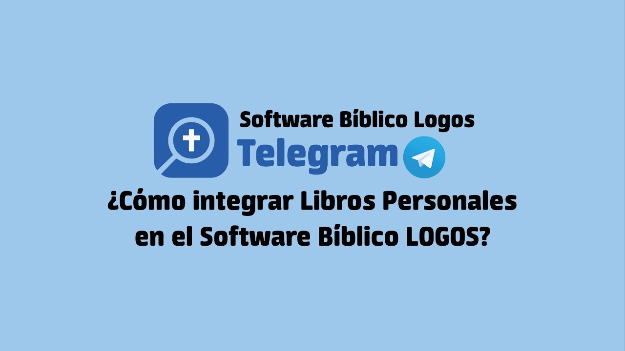 ¿Cómo integrar/añadir libros personales/externos en el Software Bíblico ...