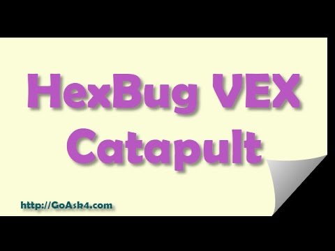 VEX Robotics Catapult Instructions - YouTube