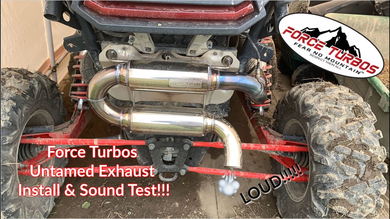 RZR RS1 Force Turbos Custom Untamed Exhaust Install - YouTube