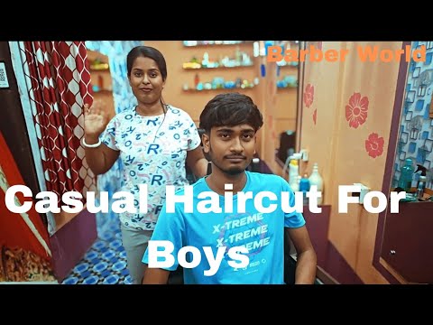 Normal Haircut For Boy | Casual Haircut Step By Step - YouTube