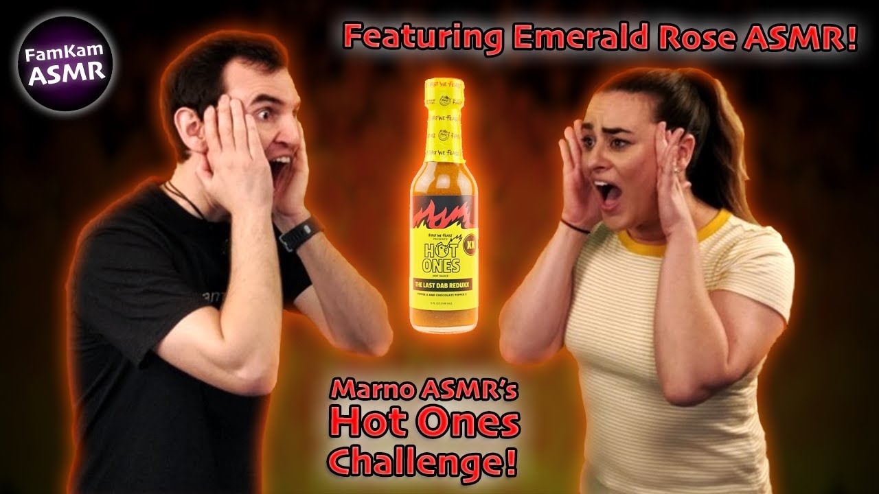 ASMR Hot Sauce Challenge With Emerald Rose ASMR! - YouTube