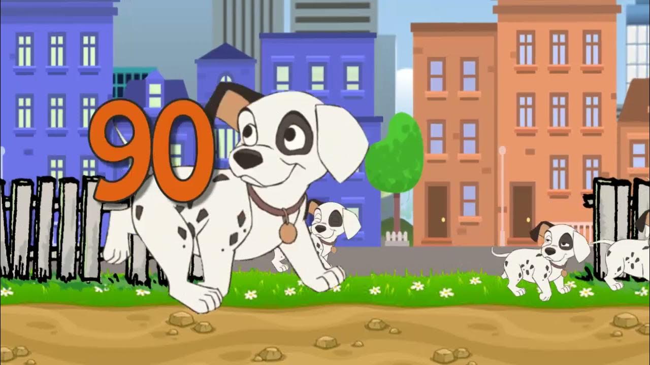 101 Dalmatians Teaching Counting by Tens Educational Math Video for ...