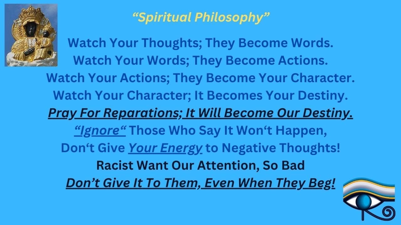 Spiritual Thought Waves to Manifest Reparations. Thoughts are Real ...