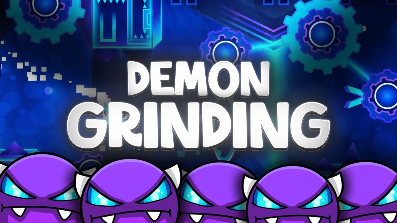 Demon Grinding l Geometry Dash - YouTube