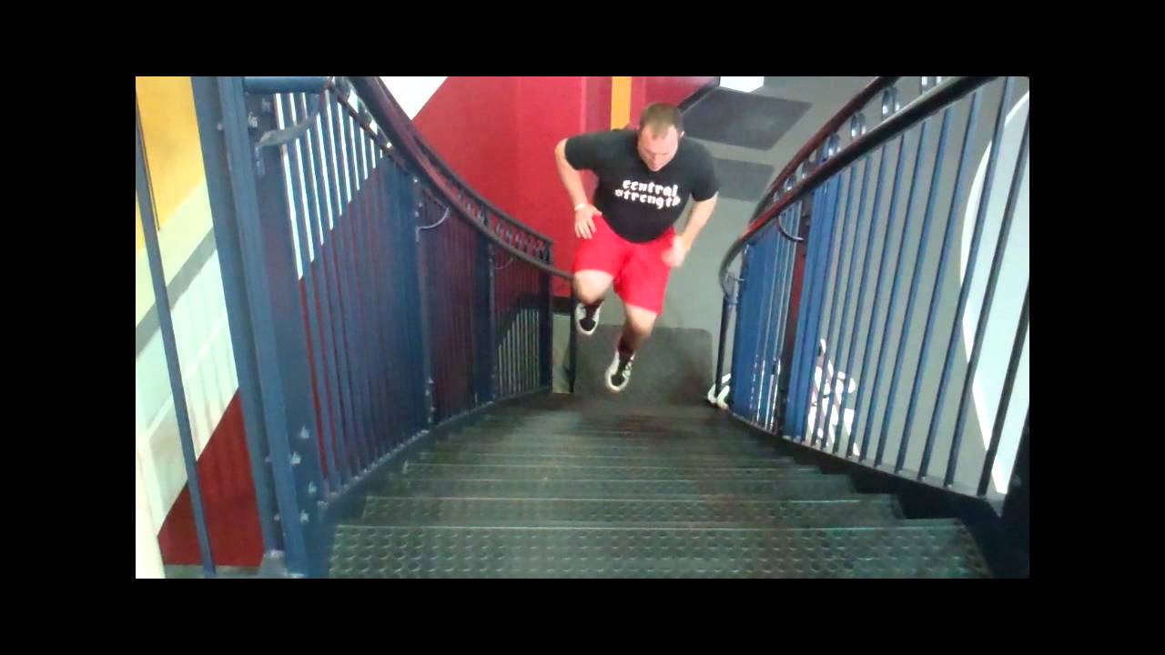 Single Leg Stair Hop - Two at a Time - YouTube