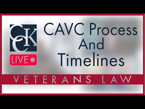 CAVC Process and Timelines: Court of Appeals for Veterans Claims - YouTube