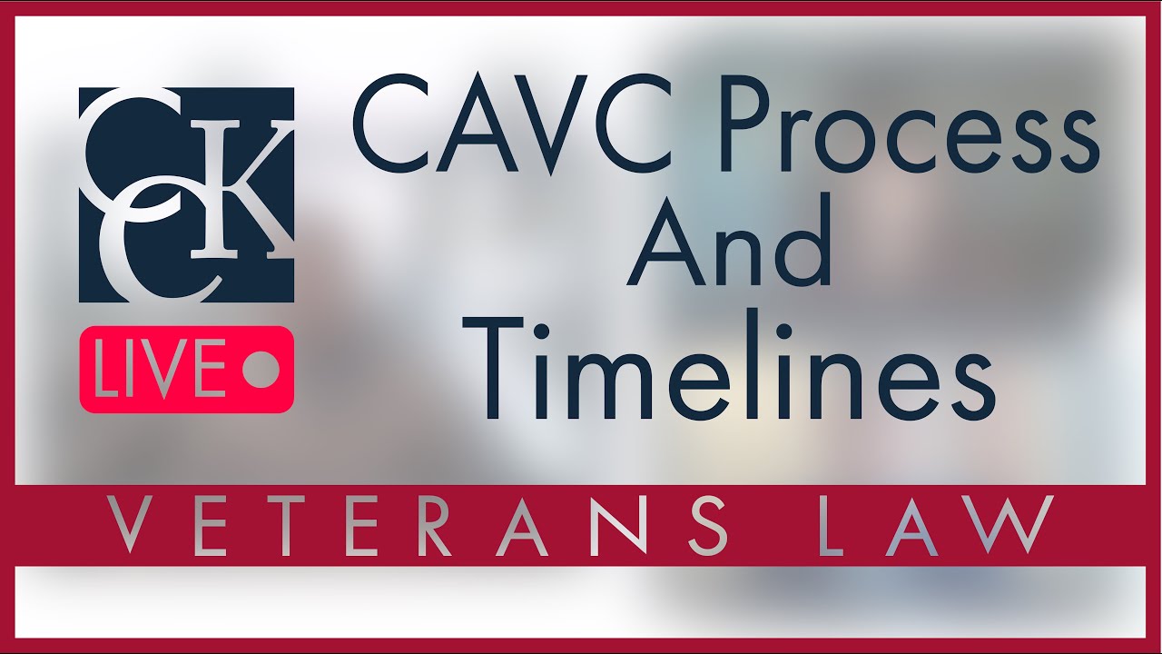 CAVC Process and Timelines: Court of Appeals for Veterans Claims - YouTube
