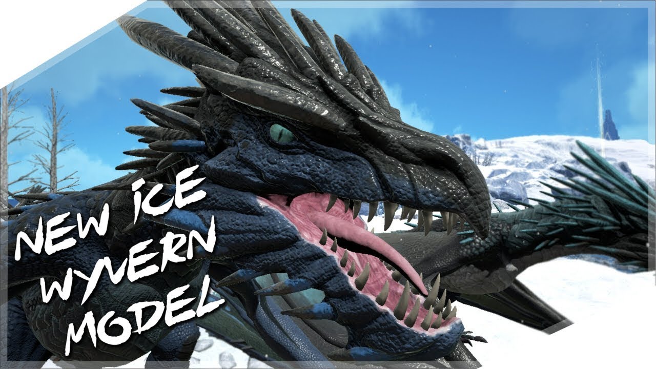 NEW ICE WYVERN MODEL !!!! ARK: Survival Evolved [RAGNAROK DLC] - YouTube