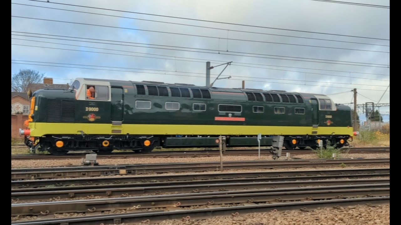 LNER A4 60007 ECS & D9000 Deltic stabling, Steam Dreams excursion, York ...