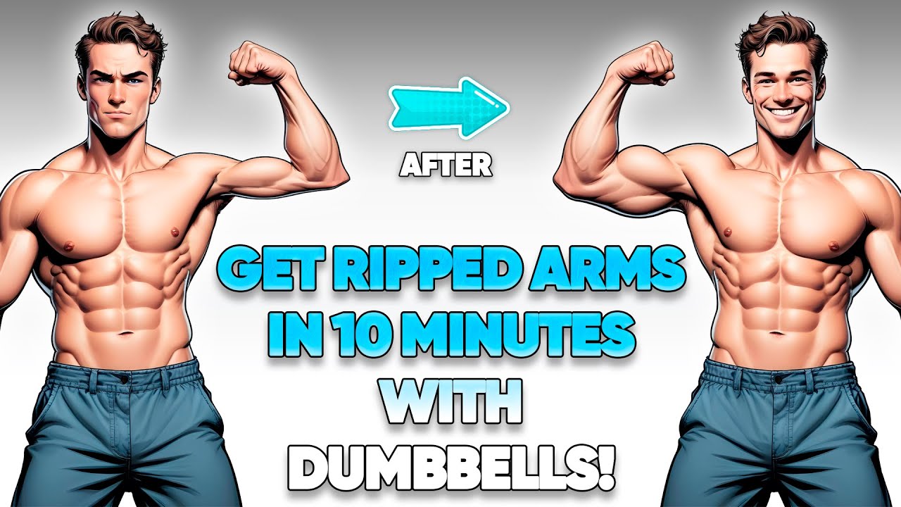 Get RIPPED Arms in 10 Minutes with Dumbbells! - YouTube