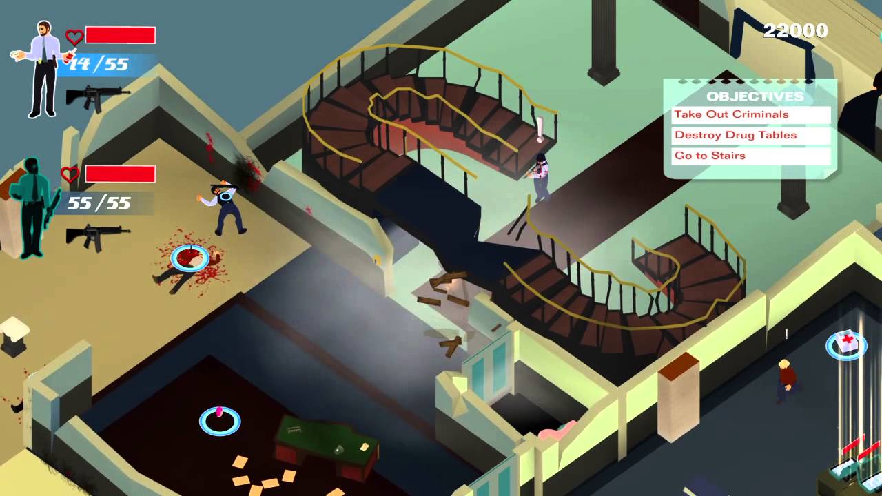 LA Cops Walkthrough Part 1 Hardcore Difficulty - YouTube